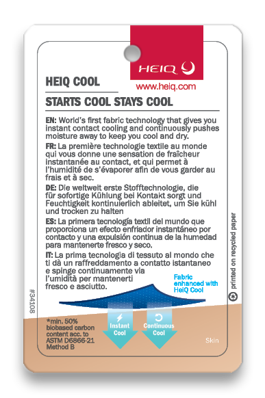 HeiQ Cool | Biobased Cooling Fabric Technology
