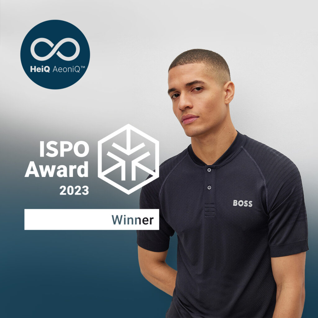 First garment made with HeiQ AeoniQ™ wins ISPO Award 2023 - HeiQ Materials AG